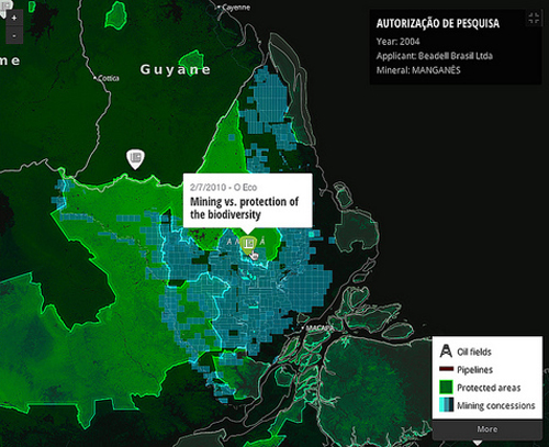 Interactive map highlights environmental status of the Amazon basin ...